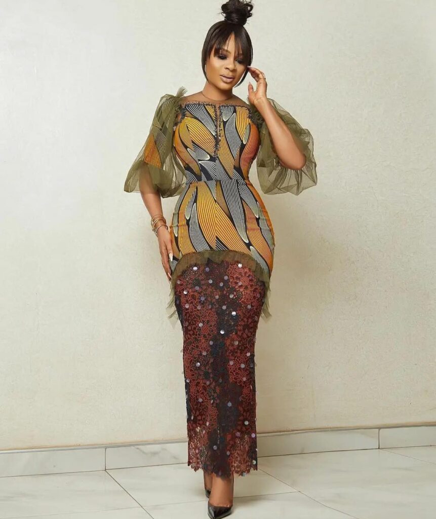 +33 Elegant and Stunning Ankara Native Gown for Ladies | STYLESCATALOG
