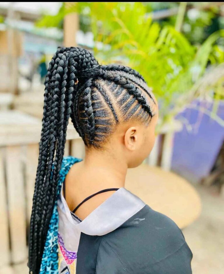 Gorgeous Ghana Weaving Shuku Ideas for Natural Hair | STYLESCATALOG